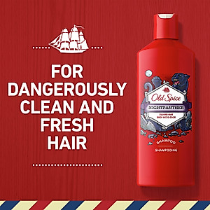 Old Spice Nightpanther Shampoo for Men, 13.5 fl oz