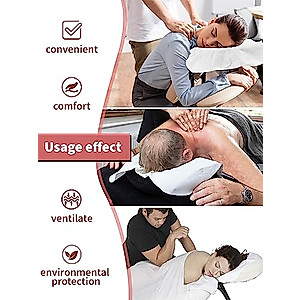 Disposable Face Cradle Covers, Kalolary Ultra Soft Non-Sticking Flat Face Rest Cover White Headrest Covers for Massage Tables, Chairs and Spa Bed (500pcs)