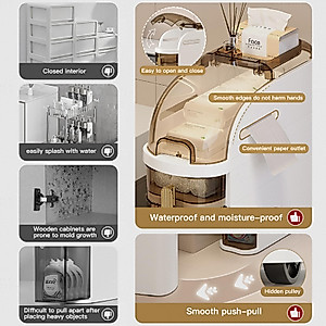 Bathroom Cabinet/Slit Storage Cabinet /Organizing Rack For Bathroom ,Bathroom Floor Storage Cabinet Narrow For Laundry Room/Kitchen/Bedside/Wardrobe/Sofa Side/Balcon，Narrow Four Tier Cabinet (4 Tier)