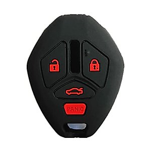 Silicone Rubber Key Fob Cover Compatible with Mitsubishi Eclipse Endeavor Grant Lancer Outlander