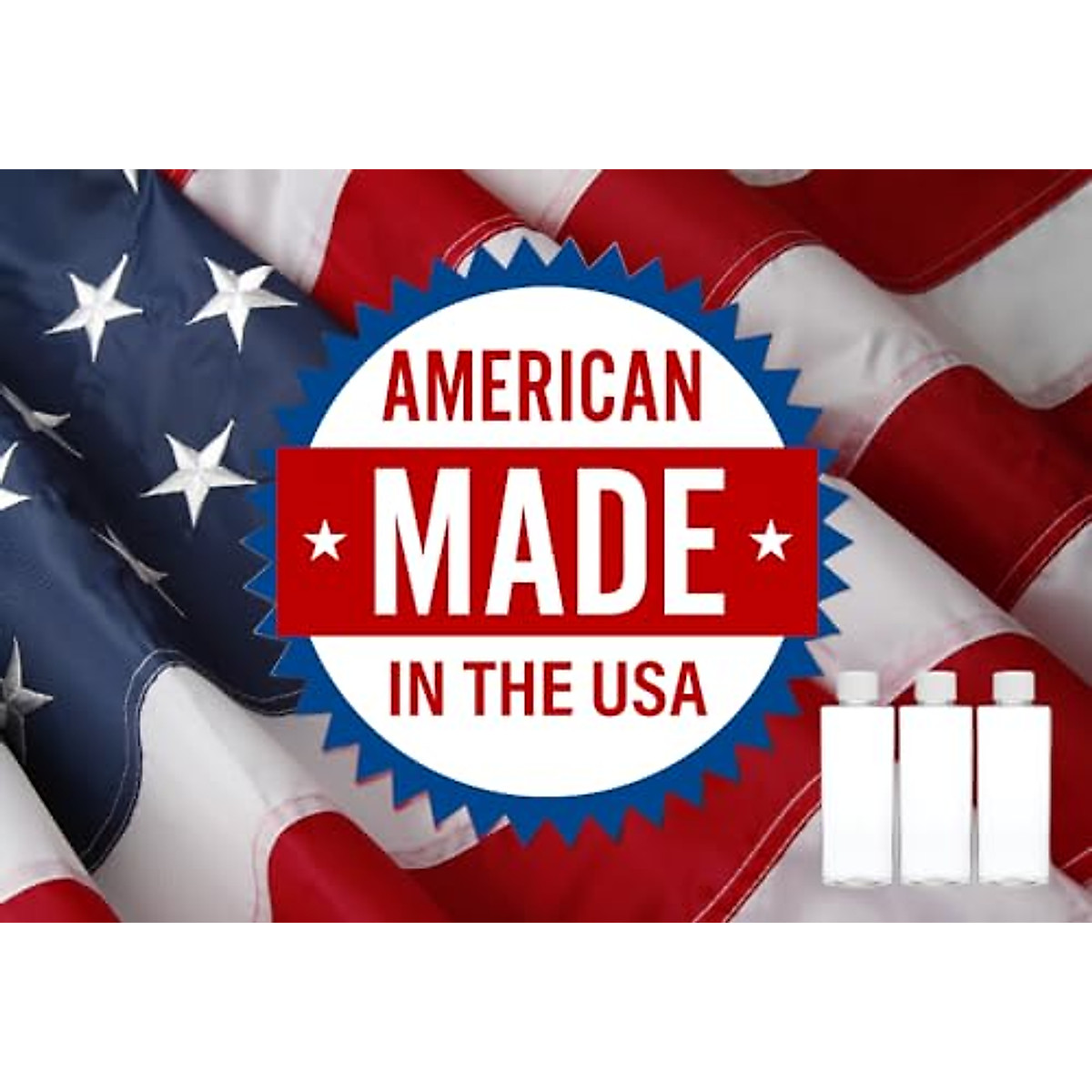 Cadet Home Solutions USA-Made Refillable Bottles (Plastic Screw-Top 3pack 4oz)