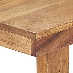 QJBSAVVA Dining Table 63"x31.5"x29.9" Solid Sheesham Wood,Round bar Table KitchenTable CocktailTable High Table Suitable for Living Room, Kitchen, Backyard, Wedding