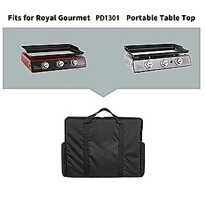 Jungda Carry Bag for Royal Gourmet PD1301S / PD1301R Portable 24-Inch 3-Burner Table Top Gas Grill Griddle,Outdoor Portable Carry Case for Camping