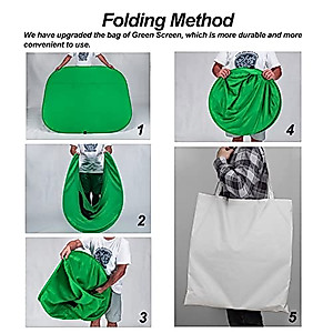 RGTBANWPN Green Screen Chair, 59in Portable Green Screen, Portable Background, 4.65ft Green Background Screen Portable, Chroma Key Green for Video