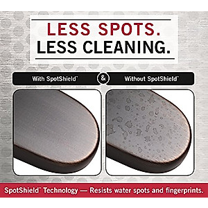 DELTA Providence -towel Ring, SpotShield Venetian Bronze , -bathroom Accessories, 134438 2.32 x 6.02 x 2.44 Inches