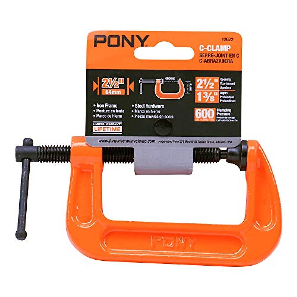 Pony 2622 2-1/2-Inch C-Clamp