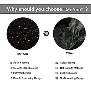 Mr.You 2 Pack Electric Tongue Jack Cover RV Accessories Universal Trailer RV Electric Tongue Jack Protective Cover,Black, 14″(H) x 5″(W) x 10″(D)