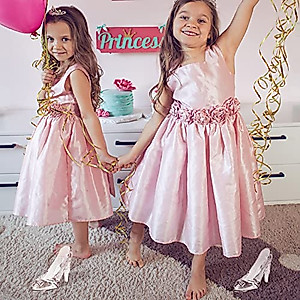 Suclain 2 Pcs Glass Slipper Decoration Gift Princess Crystal High Heels Shoes Figurine Ornaments for Girls Shoe Women Coming of Age Ceremony Wedding Christmas Birthday Party(Clear)