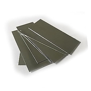 TOYANDONA 2 Pcs Zinc Electrode Strip Zinc Strip Material Fruit Tester Plate Battery Material Battery Tester Zinc Strips Experimental Device Fruit Electrode Zinc Electrodes Silver