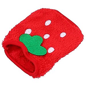 POPETPOP Guinea Pig Outfits - Winter Warm Fleece Bunny Clothes Rabbit Sweater Guinea Pig Warm Vest Chihuahuas Vest Flannel Pet Costume for Kitten Chihuahua Puppy and Small Animals