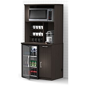 BREAKtime Coffee Break Lunch Room Furniture Buffet Color Espresso - Factory Assembled (NOT RTA) Furniture Items ONLY. Model 4228 2 piece group