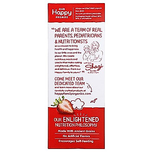 Happy Baby Organic Strawberry & Beet Teether Crackers 12 Count, 1.7 OZ