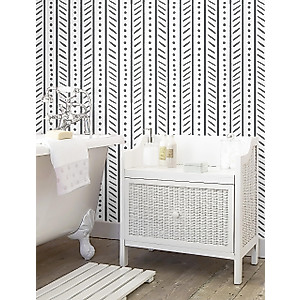 CiCiwind Wood Peel and Stick Wallpaper Shiplap Removable Self Adhesive Wallpaper Wood Contact Paper Herringbone Textured Wall Paper Decorative Walls Covering Home Decoration 197"×15.7"