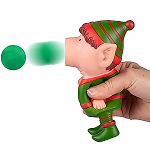 Hog Wild Holiday Elf Popper Toy - Shoot Foam Balls Up to 20ft for Kids