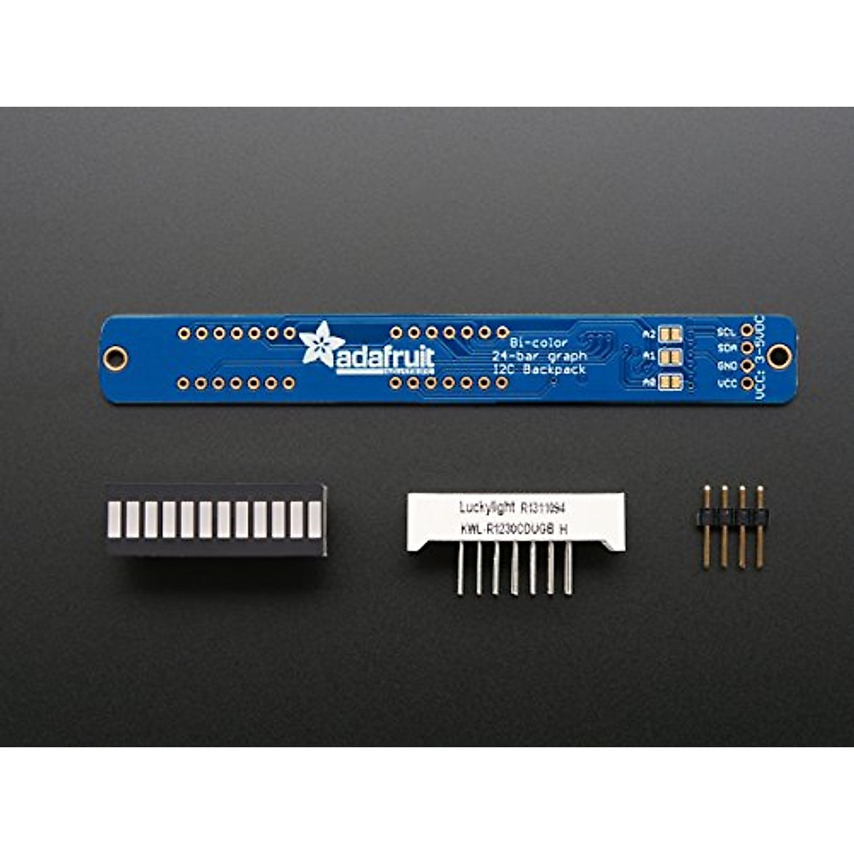 Adafruit Bi-Color (Red/Green) 24-Bar Bargraph w/I2C Backpack Kit