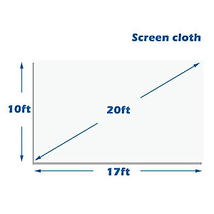Replacement White Screen Yimukaka 24ft (Inflatable Frame not Included) Inflatable Projector Screen, No Seams