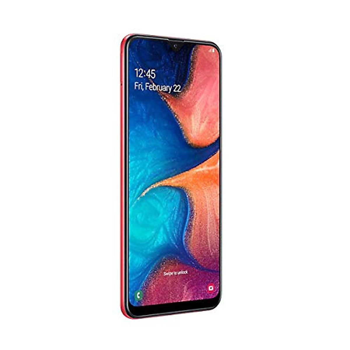 Samsung Galaxy A20 SM-A205GDS 32GB, Dual Sim, 6.4" Infinity-V Display, Dual Rear Camera, 3GB RAM, GSM Unlocked International Model, No Warranty (Red)