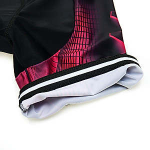 Weimostar Men's Cycling Shorts Padded Bicycle Riding Pants Bike Biking Clothes MTB Cycle Wear Tights Gear Red Size M