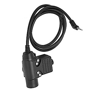 Jopwkuin PTT Adapter Cable, Temperatures Resistant Clip on Reinforced Professional PU Cable U94 PTT Adapter for T5100 for T5400 for T5920