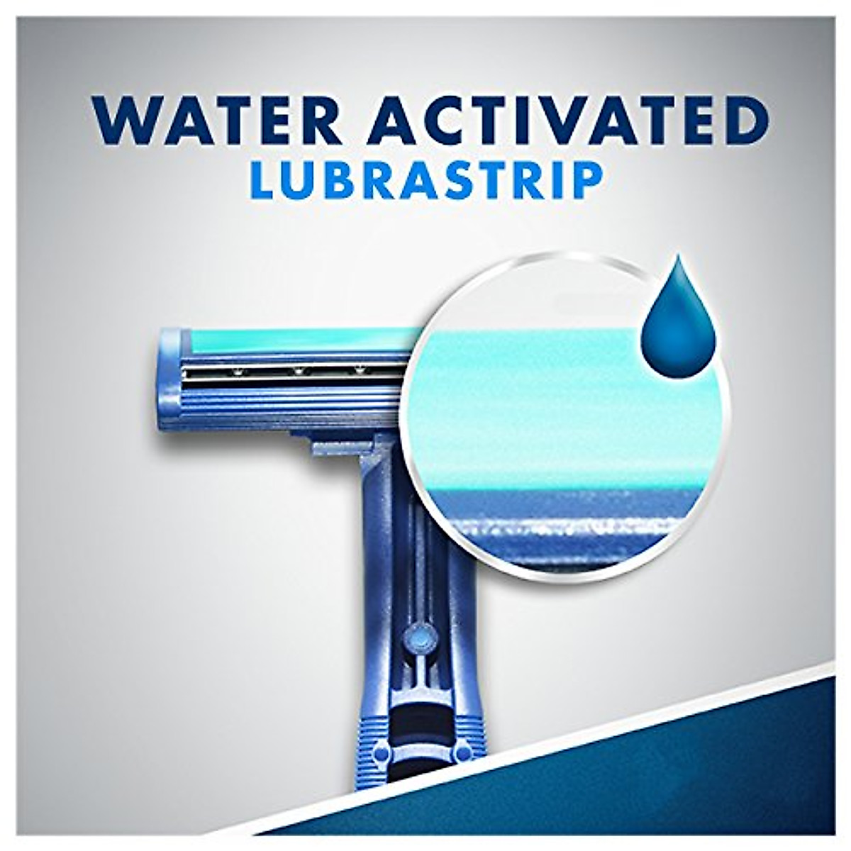 Gillette Sensor2 Plus Fixed Men's Disposable Razor, 10 Count (Pack of 3) Blue