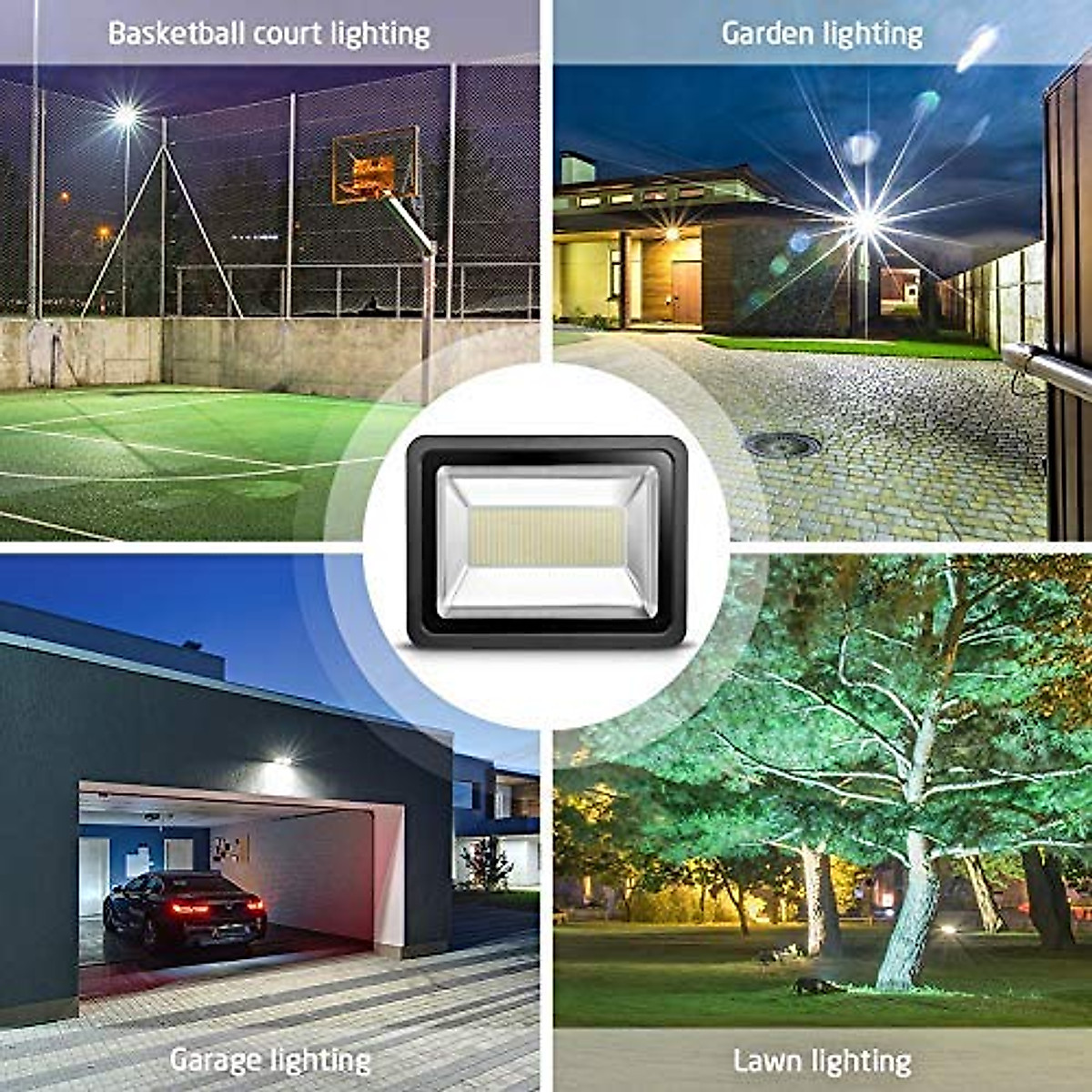 Missbee Super Bright 200W LED Flood Light, 22000lm Outdoor Landscape Flood Light, Security Light , 2800-3000K, Work for Garage, Garden, Lawn,Yard and Playground (Warm White)