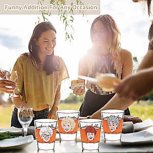 DDDDXO Golden Girls Mini Shot Glasses, Golden Girls Merchandise, Golden Girls TV Show Fans Gifts, Golden Girls Gifts for Women, Golden Girls Shot Glass Set of 4