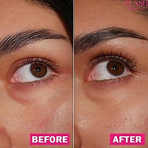 fLASH Eyelash Serum, Serum for Long, Curled Lashes - Enhances and Strengthens Your Natural Lashes - Safe and Effective Formula, 3-Month Supply