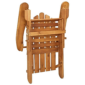 GOLINPEILO Wooden Folding Adirondack Chair with Footrest and Cushion,Outdoor Chairs Patio Chairs Lawn Chair Wooden Patio Chair for Outside Porch Chair Fire Pit Chairs Deck Chair -471