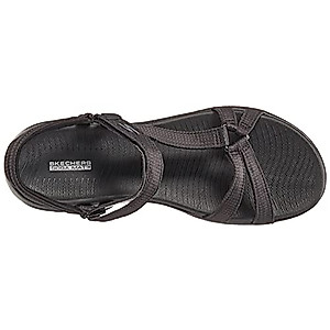 Skechers womens On-the-go 600 - Brilliancy Sport Sandal, Black, 10 US