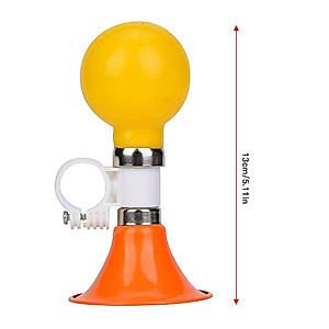 Rubber Children Bike Horn, Metal Rubber Loud Children Bike Horn Bike Warning Bell for Boys Girls Bike Accessory (Orange)