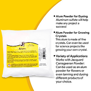 Jacquard Alum - Pretreat Fabrics and Paper Before Marbling - Use as Mordant