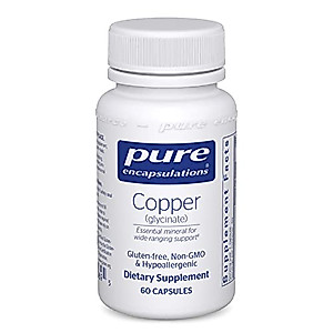Pure Encapsulations Copper (Glycinate) | Iron Absorption Supplement for Red Blood Cell Formation* | 60 Capsules