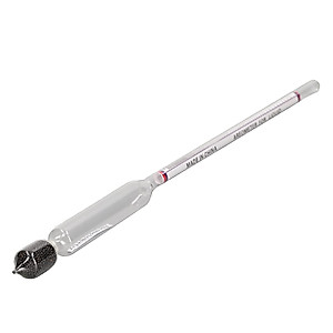 YYQTGG Wine Meter, Strictly Tested 10 Pcs Alcohol Hydrometer Easy To Observe Temperature Resistance for Laboratory Homebrewed Beer, Wine, Mead, Cider Monitor and Test Your Homebrew