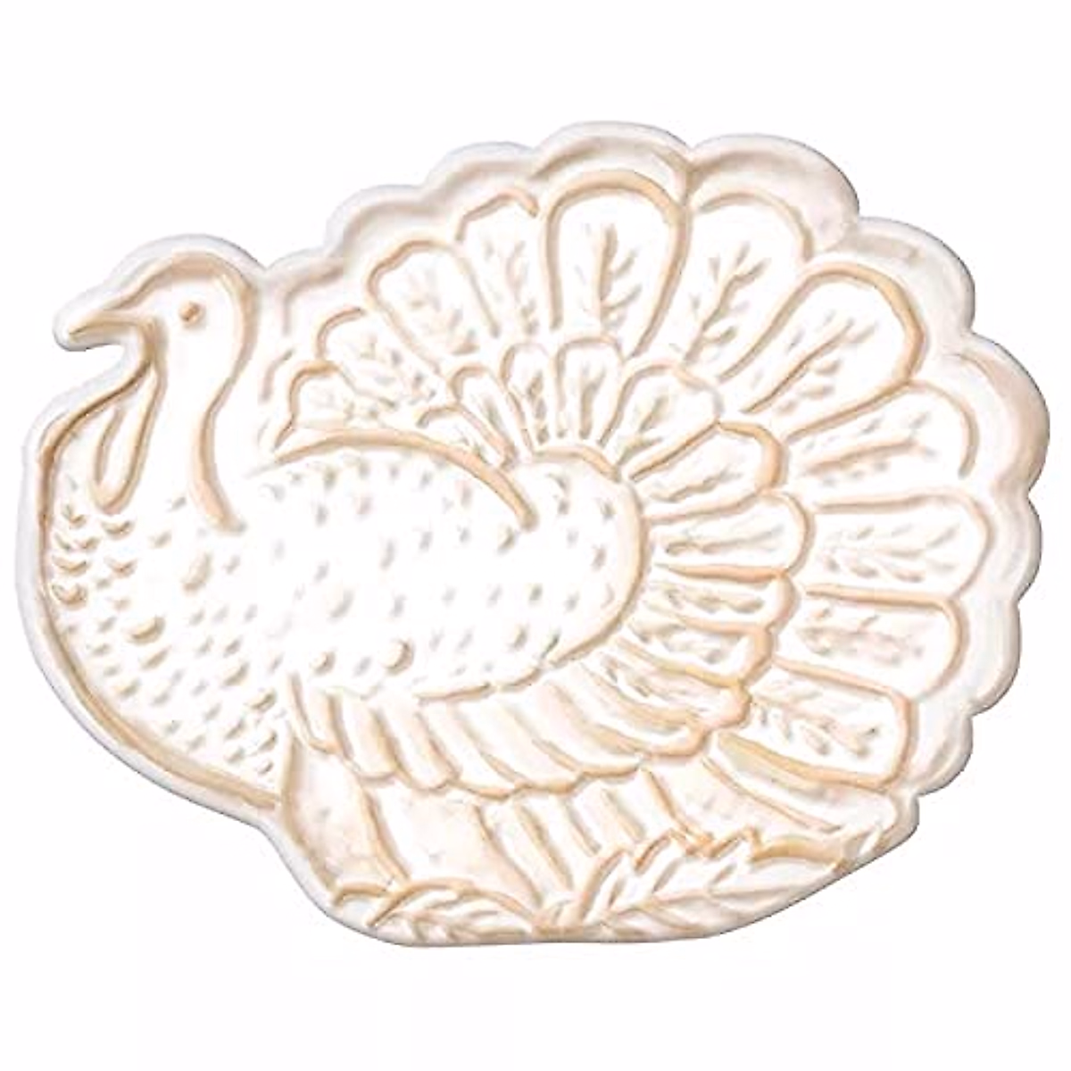 Amscan Turkey Shaped Melamine Serving Platter - 19.25" x 14.75" | Beige | 1 Pc.