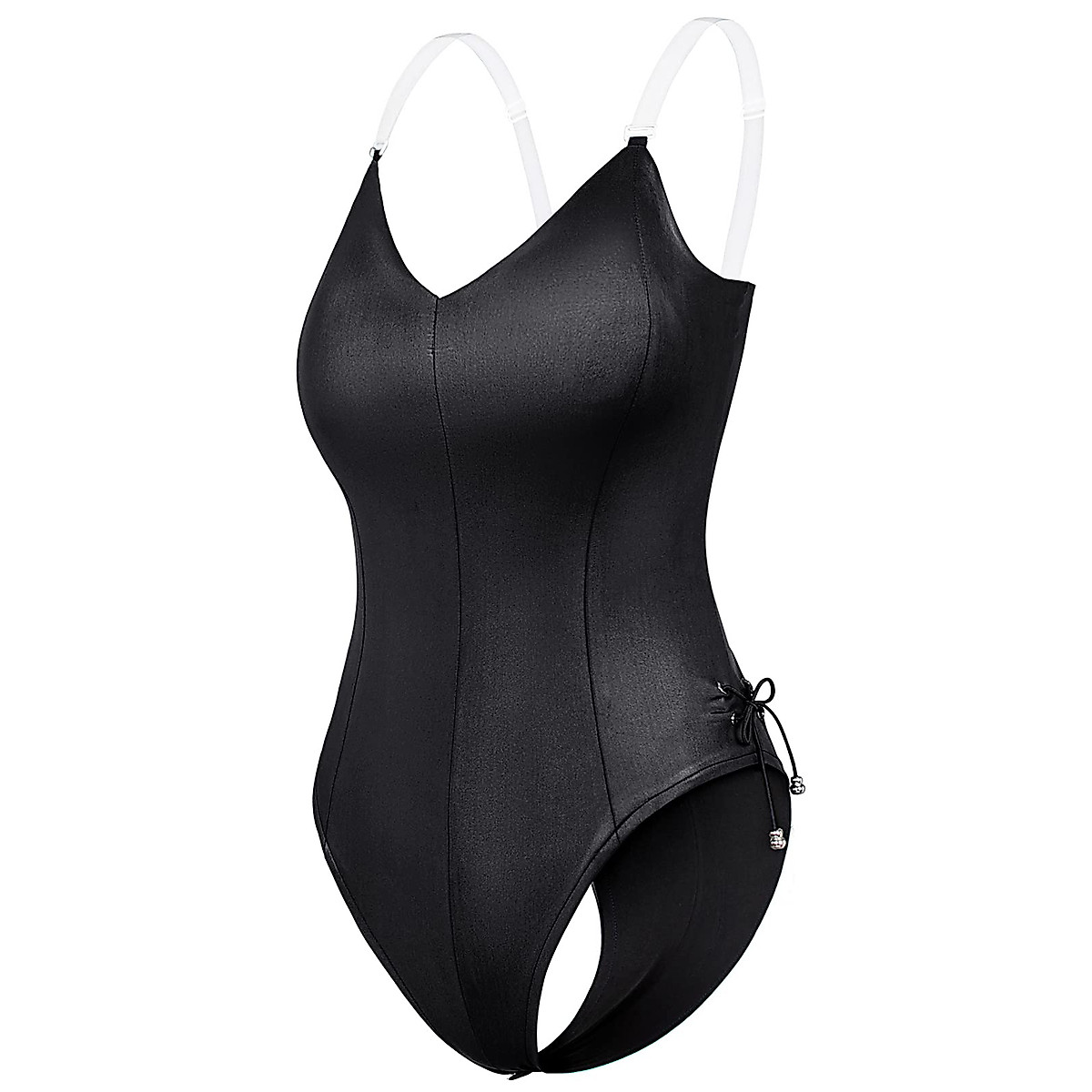 Womens Bunny Costume Girl Bodysuit Anime Role Costume Senpai Cosplay Bodysuit One Piece Stockings Set（Black S