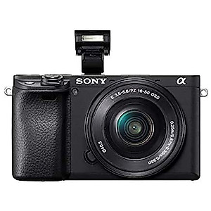 Sony a6400 Mirrorless Digital Camera with 16-50mm Lens Bundle with Extra Sony NPF-W50 Battery, Backpack, Handy Case, Tripod, 2X 64GB Memory Card + More | Sony Alpha 6400