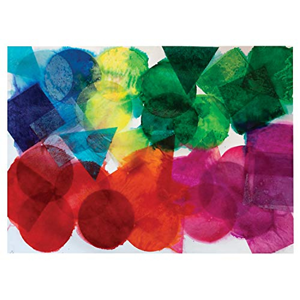Spectra Bleeding Tissue Shapes Assortment, 25 Assorted Colors, Assorted Sizes & Shapes, 1.1 Lbs.