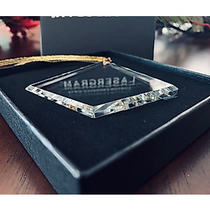 LaserGram Christmas Ornament, BMX Rider, Personalized Engraving Included (Diamond Shape)