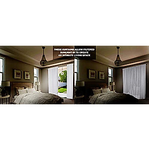 Farm House Curtain-Cotton Textured Slub fabric 50x84 -White, Cotton Curtains,2 Panels Curtain,Tab Top curtains,Room Darkening Drapes,Curtains For Bedroom,Curtains For Living Room,Curtains Set of 2