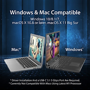 j5create USB to VGA Display Adapter 1080p HD Resolution Up to 2048 x 1152| USB 3.1/3.0/2.0 Port | Compatible with Windows and Mac (JUA311)