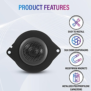 Sunluway JL- (1 Pair) Super Tweeters for 2018-2025 Jeep Wrangler JL & Gladiator JT