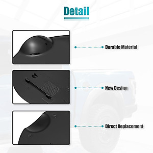 X AUTOHAUX Fuel Tank Filler Cap for Ford F-150 2009-2014 Gas Door Filler Access Cover Replacement 9L3Z-99405A26-AA