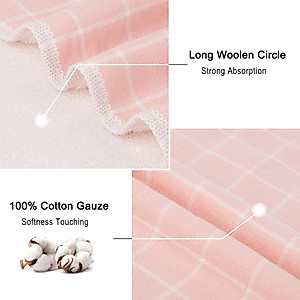 PiccoCasa 100% Cotton Terry Kitchen Dish Cloths, Highly Absorbent, Fast Drying and Machine Washable Dish Towel - Great for Household Cooking Cleaning, 6 Pack, 13 x 13 Inches Pink