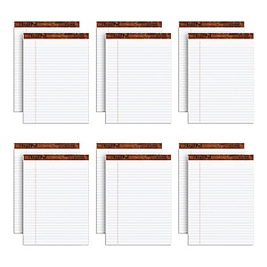 TOPS The Legal Pad Writing Pads, 8-1/2 x 11-3/4, Legal Rule, 50 Sheets, 12 Pack (7533)