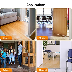 3 Pack Door Stoppers for Bottom of Door, Optish Rubber Door Stop Non Slip Doorstop, Door Stopper Wedge for Carpet, Hardwood, Tile, Stone and Concrete, Hold The Door Open in Both Directions
