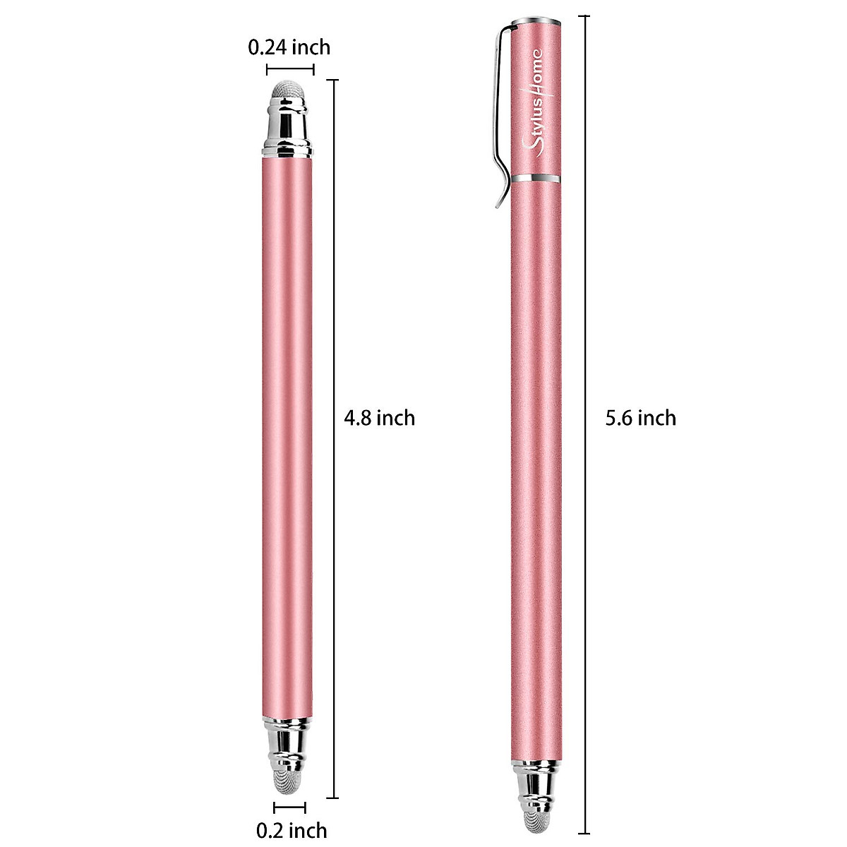 StylusHome Stylus Pens for Touch Screens(6 Pcs),Sensitivity 2 in 1 Fiber Tips Capacitive Stylus with 12 Extra Replaceable Tips for iPad iPhone Tablets Samsung Galaxy All Universal Touch Screen Devices