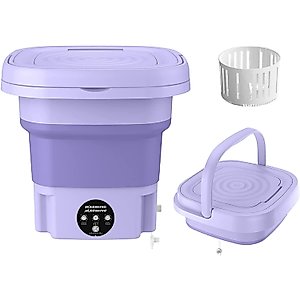 Portable Washing Machine, High Capacity Mini Washer with 3 Modes Deep Cleaning Half Automatic Washer,Foldable Washer and Spin Dryer, Suitable for Apartment Dorm,Travelling