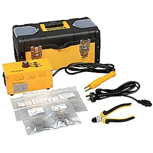 Hot Stapler Repair Kit Plastic Welder Tool Box with 900PCS Staples & Snips for Car Bumper Welder Gun Plastic Welding Repair Kit