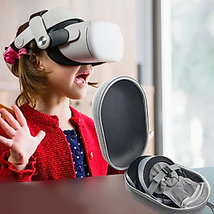 Flroha PS VR2 Carrying Case | Lightweight Waterproof Hard EVA Storage Bag | Suitable for PS VR 2 Headset and Touch Controllers Accessories