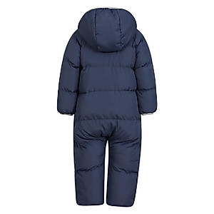 Mountain Warehouse Frosty Toddler Padded Suit - Fleece Lined Snowsuit Navy 12-18 Months